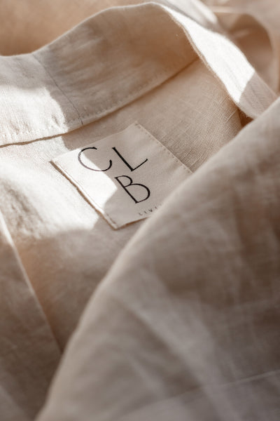 Linen Bathrobe Midi-Length | CLB Living